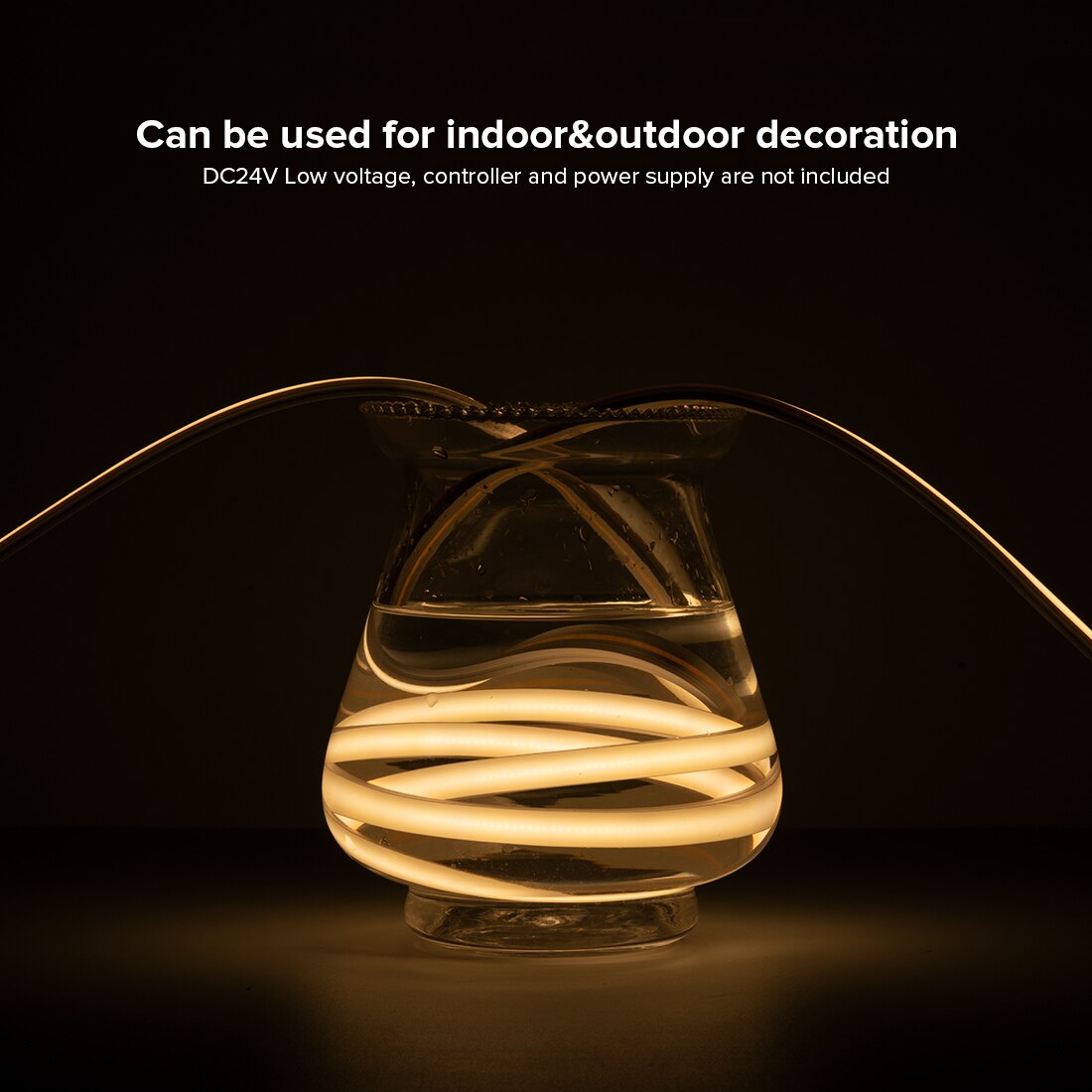 FCOB COB Led Strip 5m 480LEDs IP68 Waterproof DC 24V 3000K 4000K 6000K